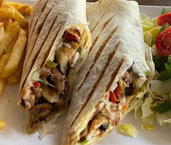 taşak kokulu tavuk wrap - eli skinde gastronomi - çengel sanat